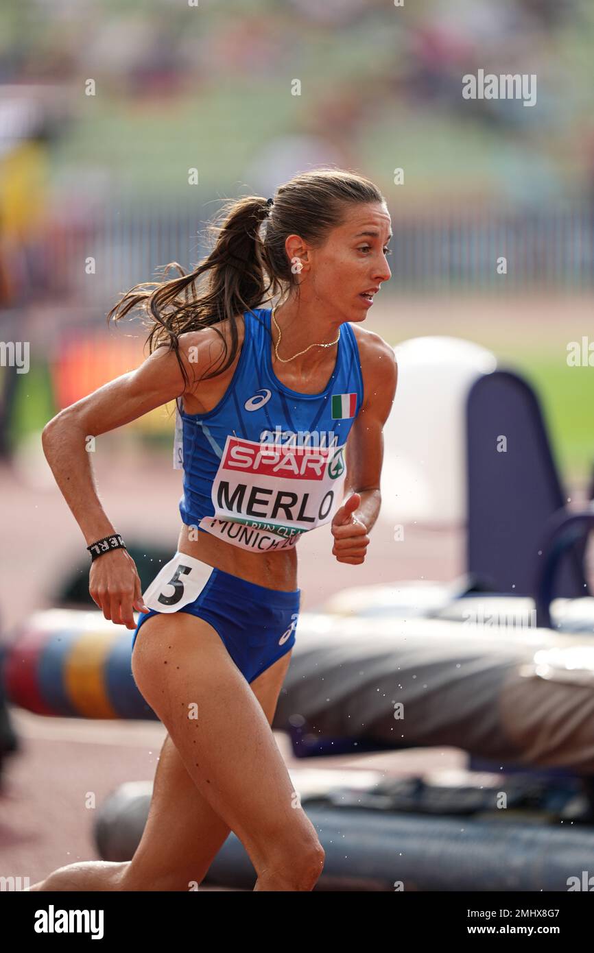 Martina MERLO participating in the 3000m steeplechase of the European ...