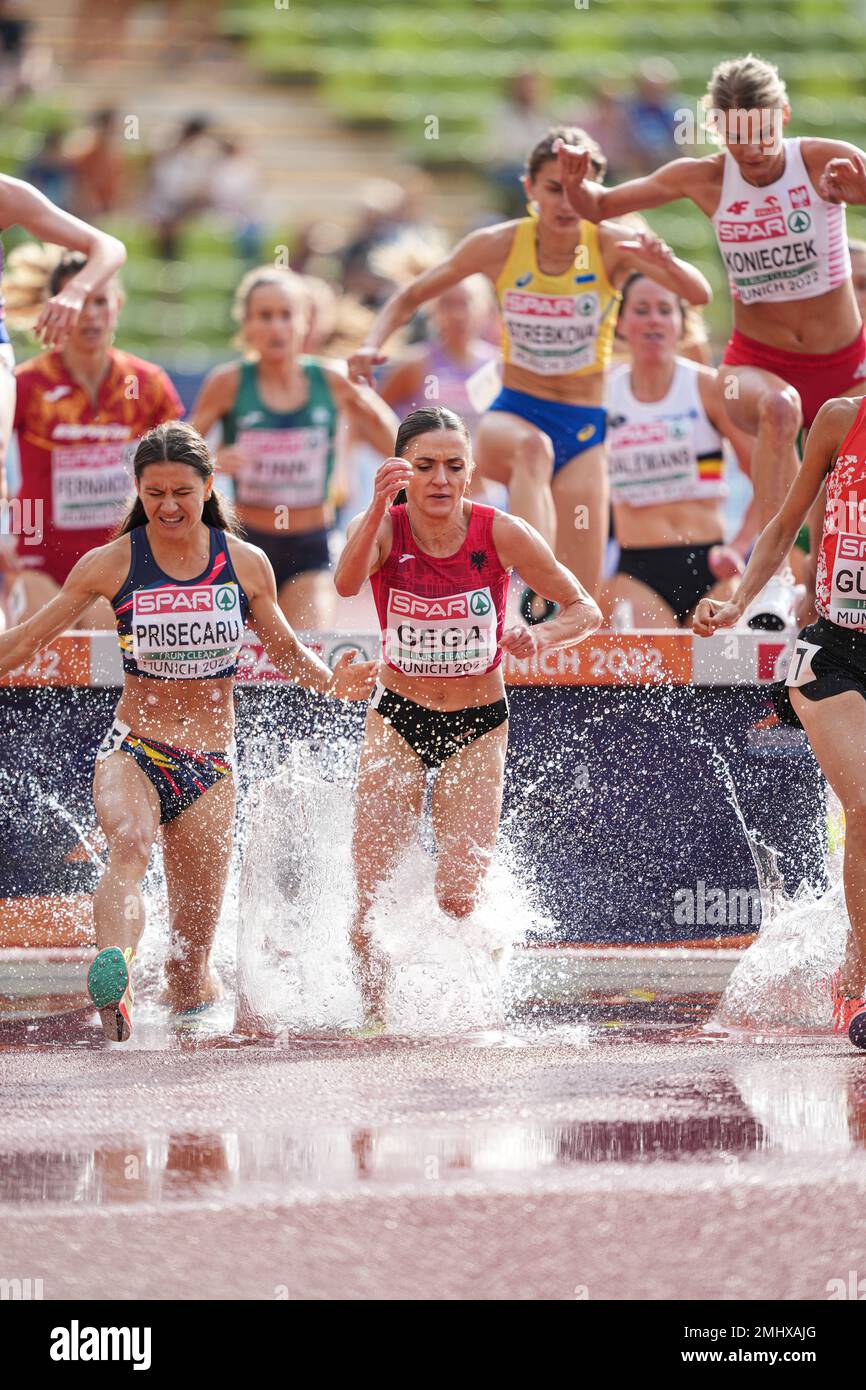 Luiza GEGA participating in the 3000m steeplechase of the European ...