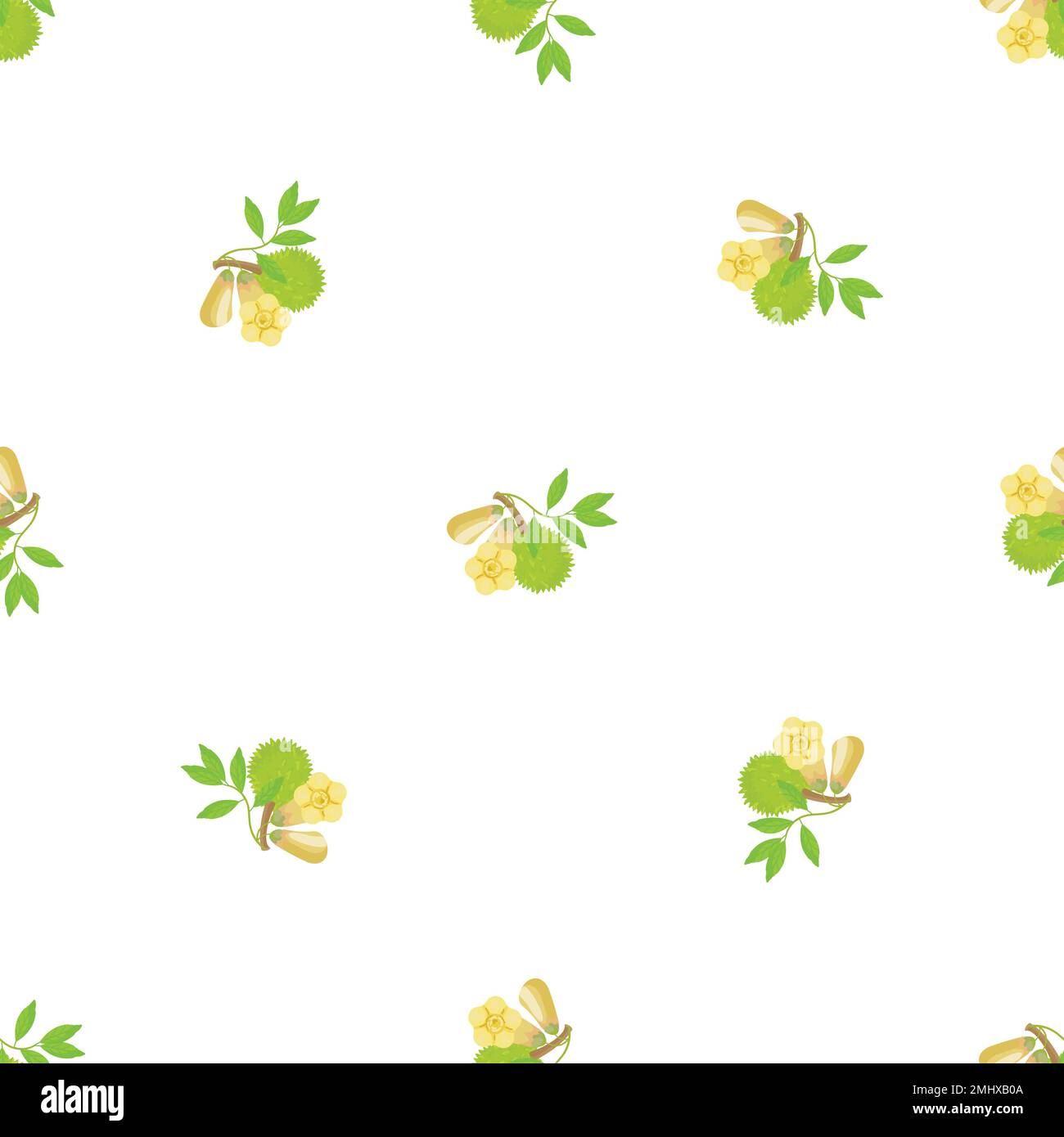 Durian leaf pattern seamless vector Stock Vector Image & Art - Alamy