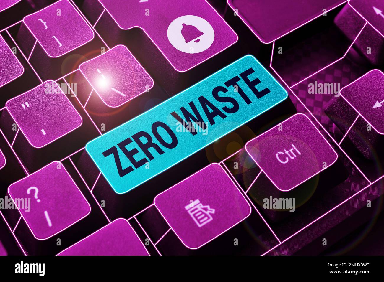 Hand writing sign Zero Waste. Business concept industrial responsibility includes composting ...