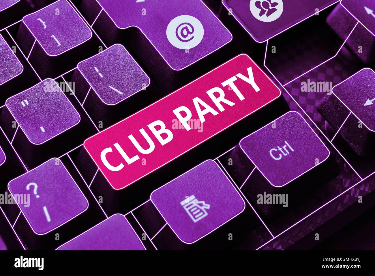 Writing displaying text Club Party. Business concept social gathering ...