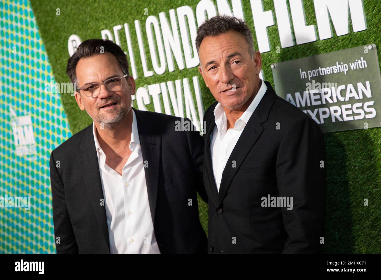 Musician and director Bruce Springsteen, right, and producer Thom Zimny ...