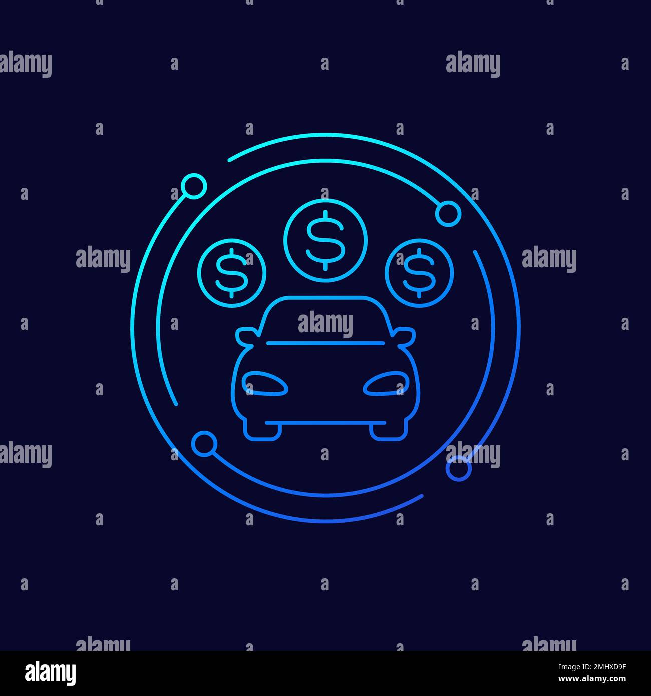 car payments icon, linear vector Stock Vector Image & Art - Alamy