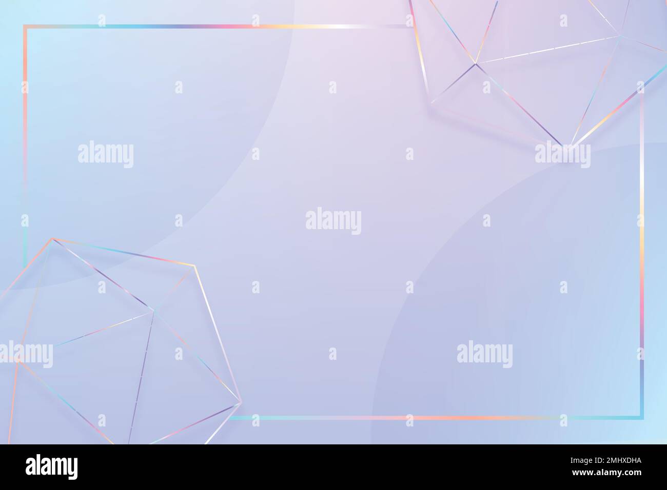 Geometric shapes border vector background design space Stock Vector ...