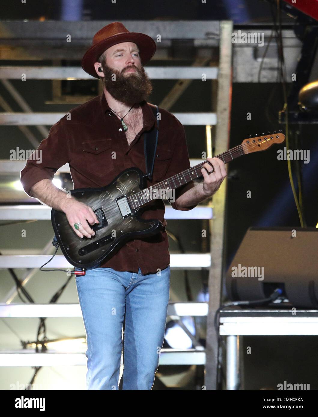 Musician for Brantley Gilbert performs during the Not Like Us Tour at ...