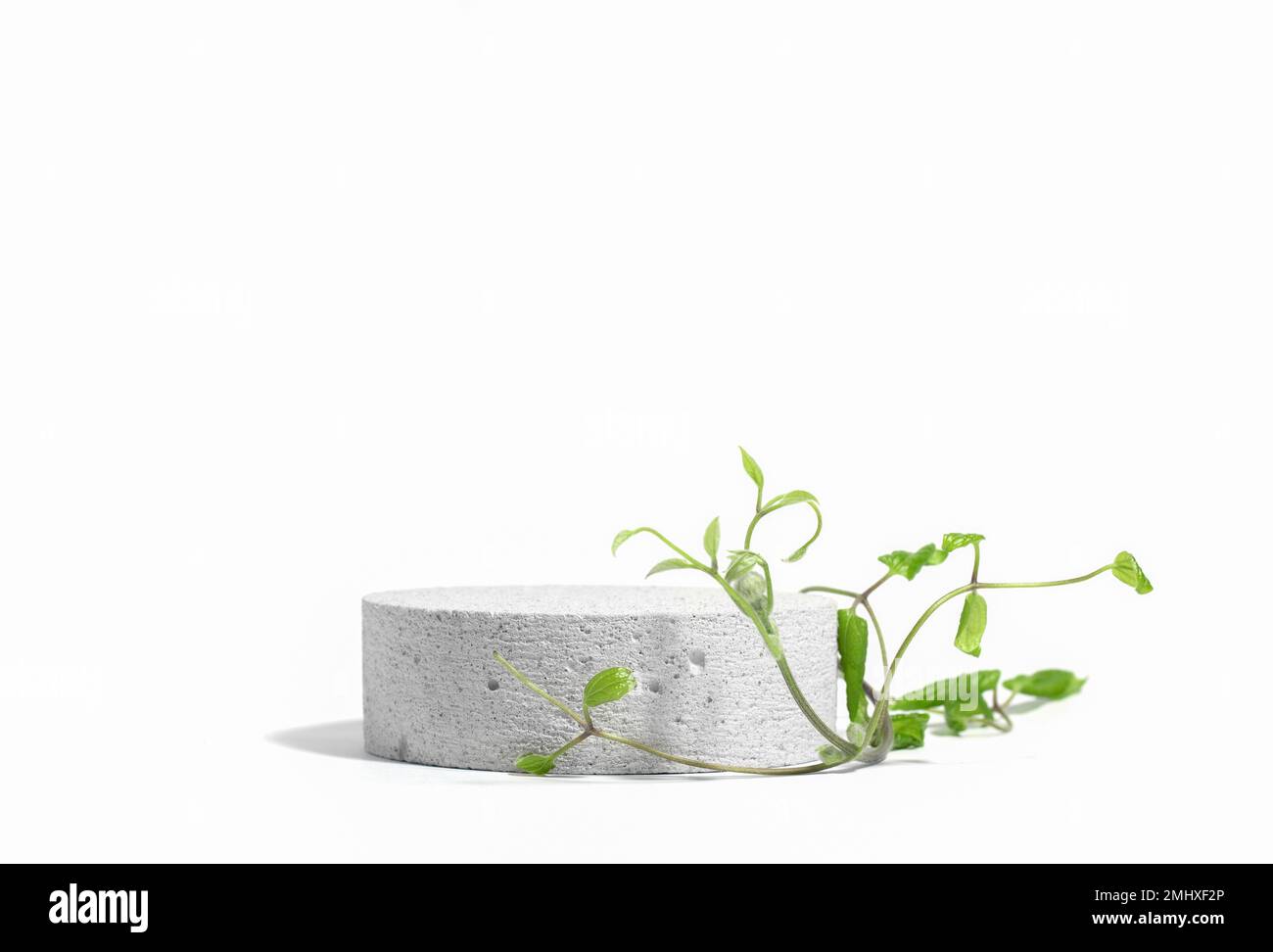 Stone podium natural pedestal Cut Out Stock Images & Pictures - Alamy