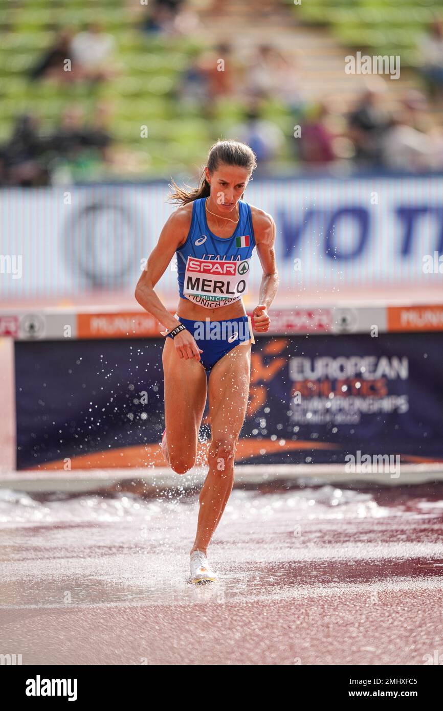 Martina MERLO participating in the 3000m steeplechase of the European ...