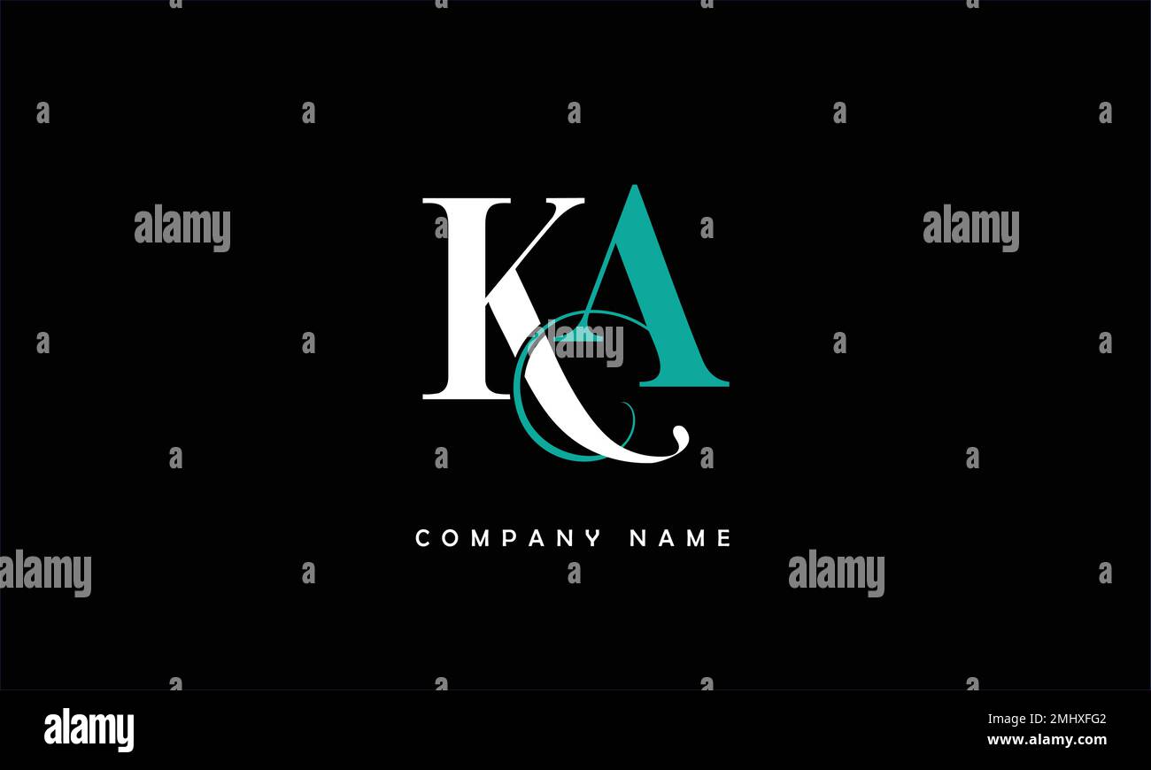 KA, AK Abstract Letters Logo Monogram Stock Vector Image & Art - Alamy