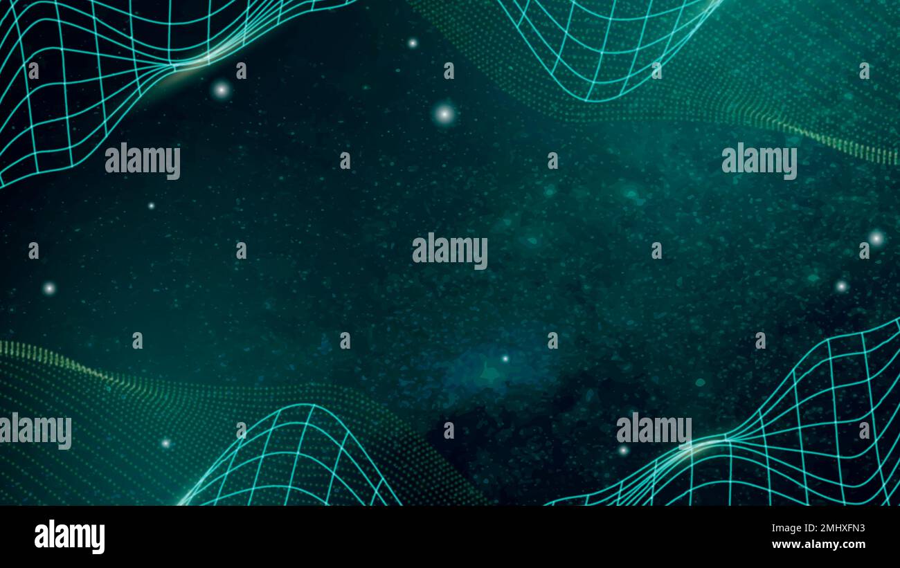 Green 3D abstract wave pattern background vector Stock Vector Image ...