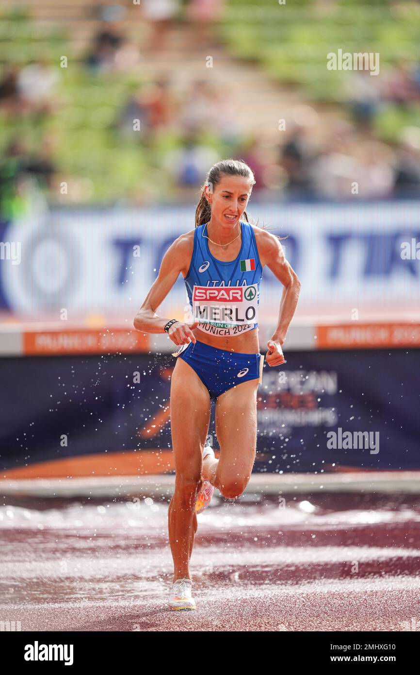 Martina MERLO participating in the 3000m steeplechase of the European ...