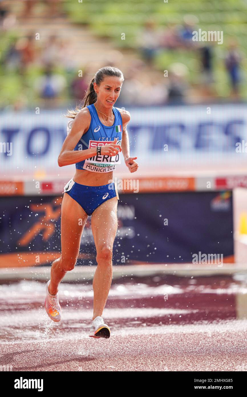 Martina MERLO participating in the 3000m steeplechase of the European ...