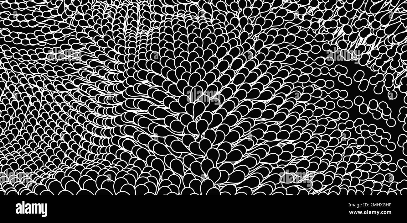 Abstract cellular background. Cell membrane structure in motion. 3D scientific vector ...