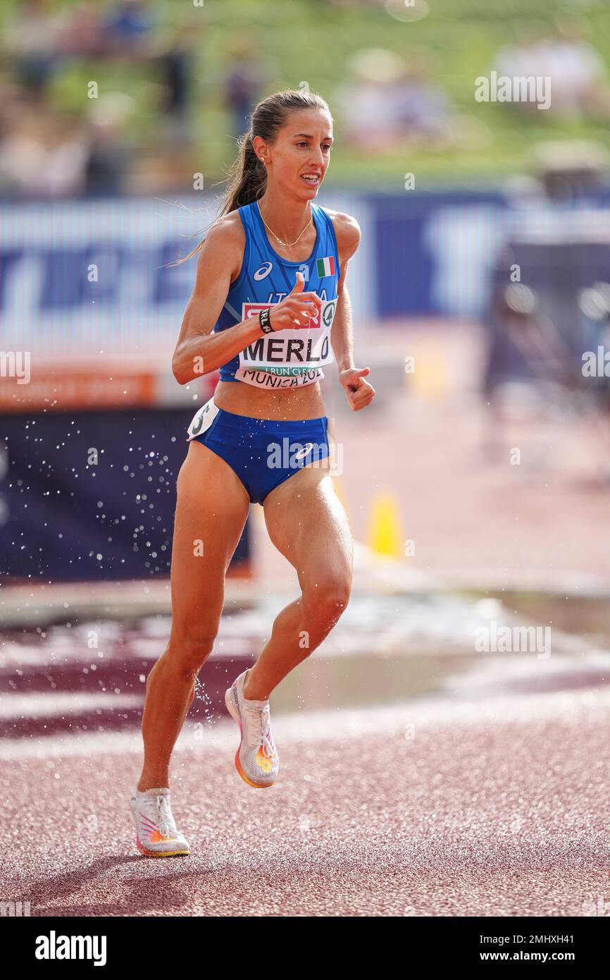 Martina MERLO participating in the 3000m steeplechase of the European ...