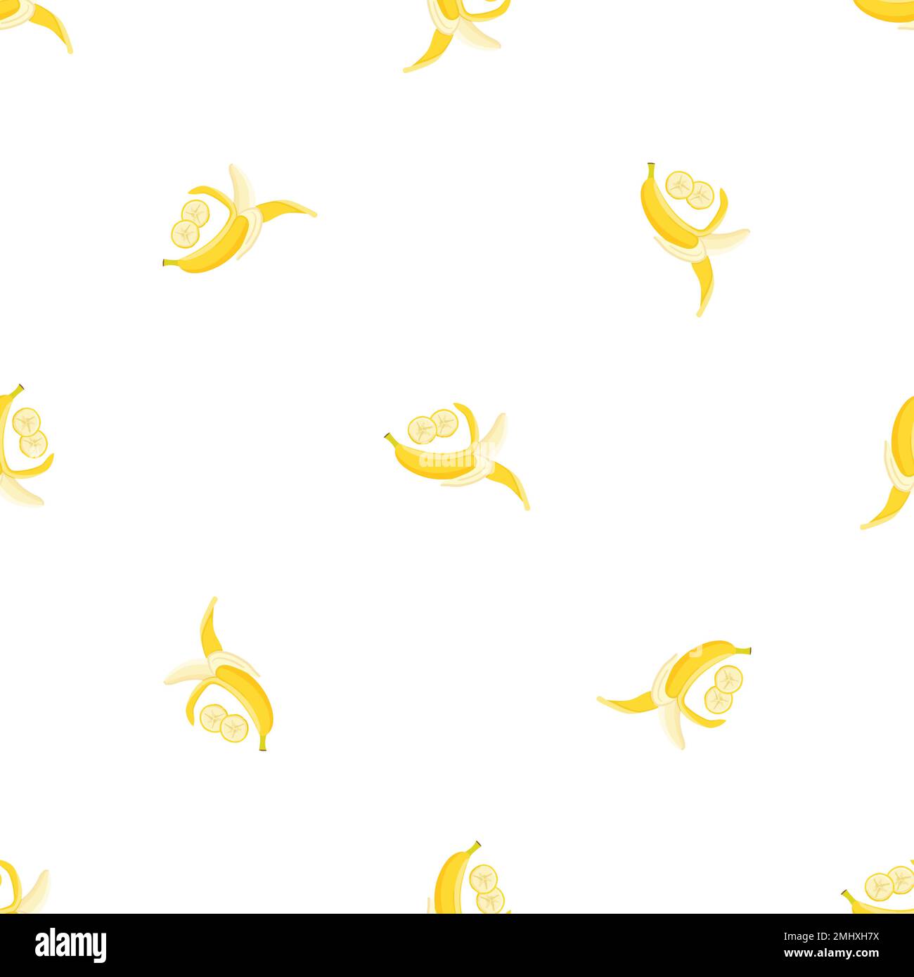 Banana slice half eat half Stock Vector Images - Alamy