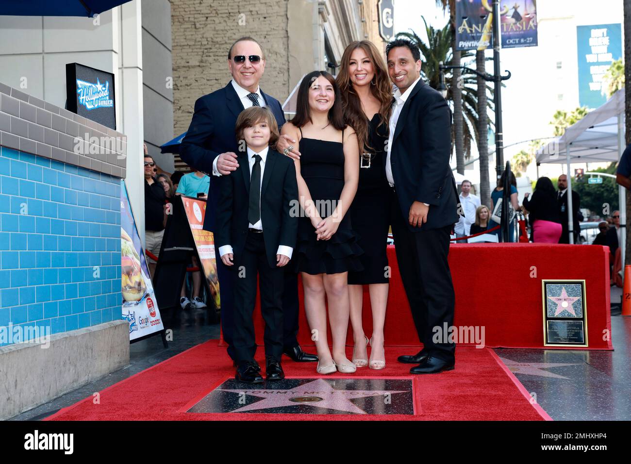 Tommy Mottola, from left, Matt Mottola, Sabrina Mottola, Thalia and ...