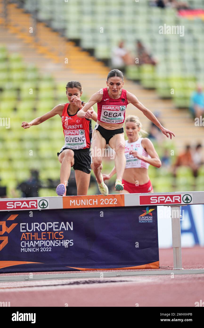 Luiza GEGA participating in the 3000m steeplechase of the European ...