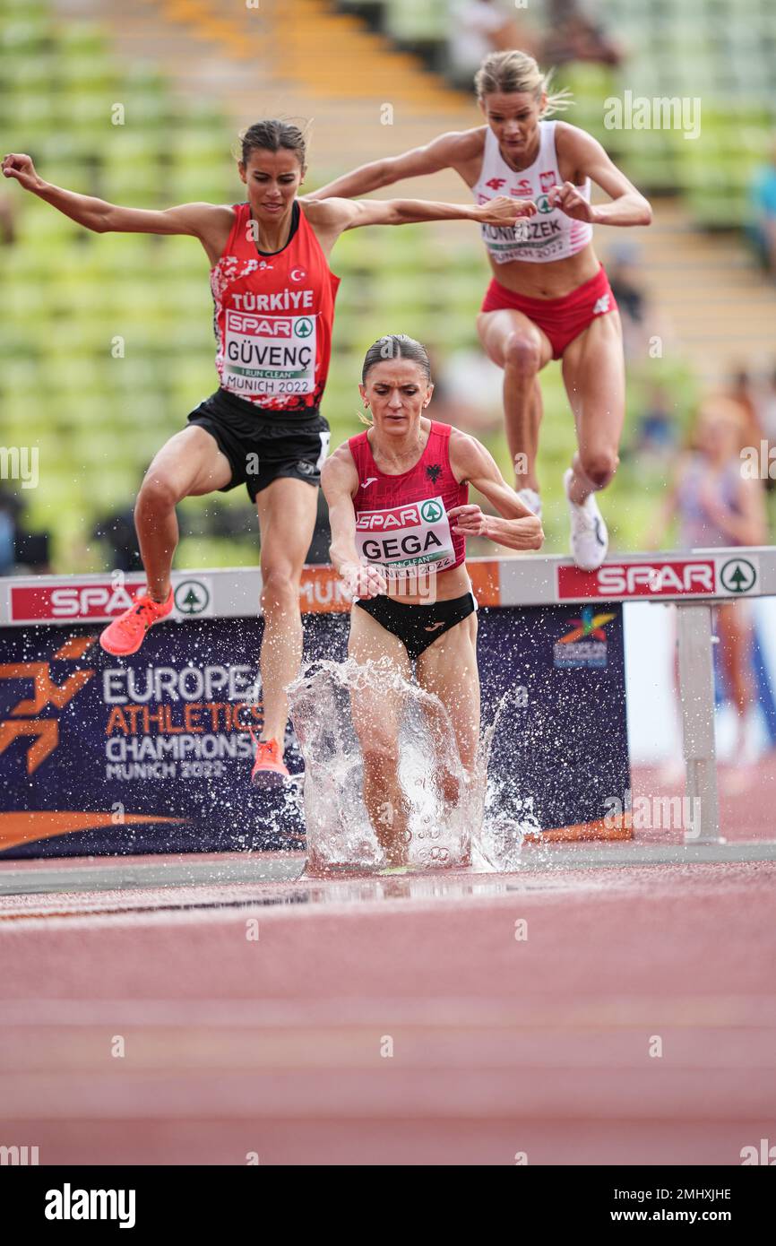 Luiza GEGA participating in the 3000m steeplechase of the European ...