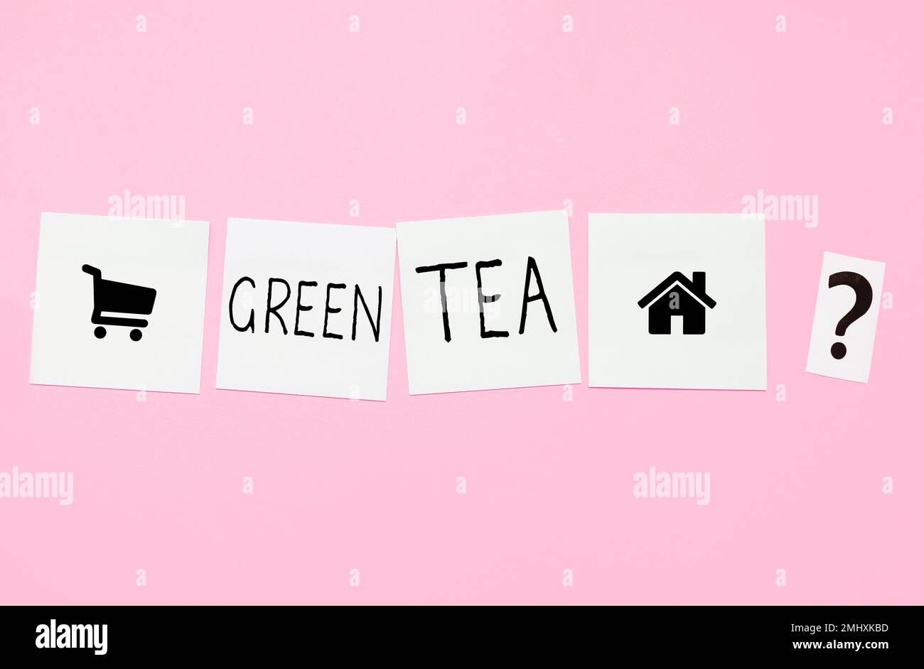 Hand writing sign Green Tea. Conceptual photo type of tea that is made ...