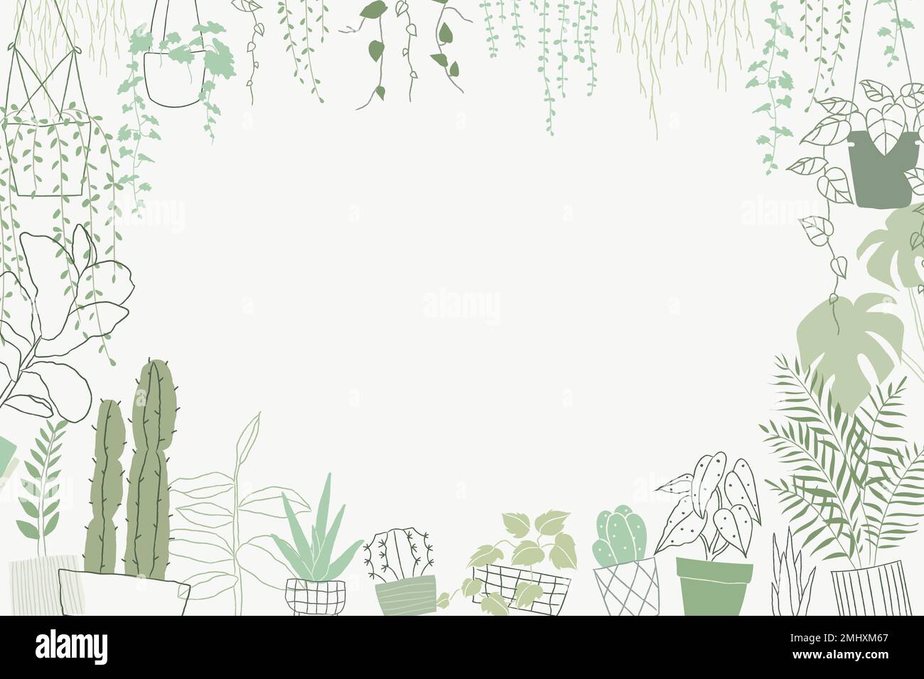 Plant frames Stock Vector Images - Alamy