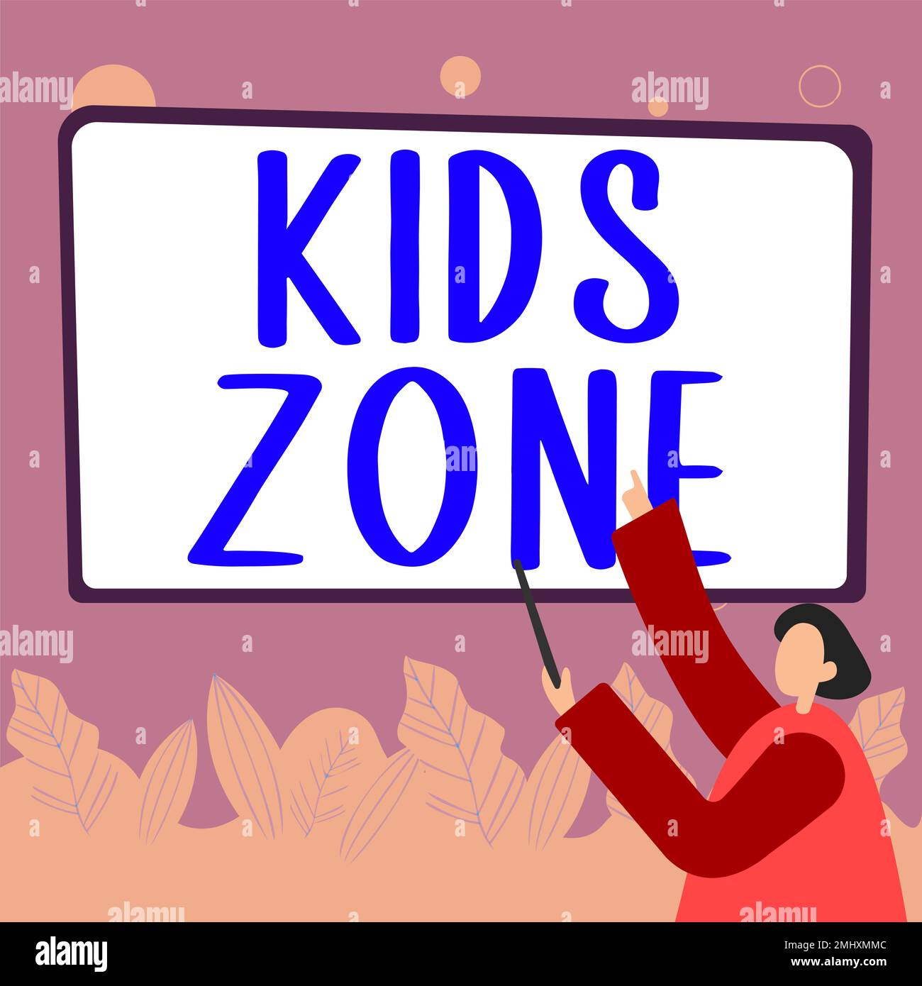 Text showing inspiration Kids Zone. Internet Concept An area or a ...