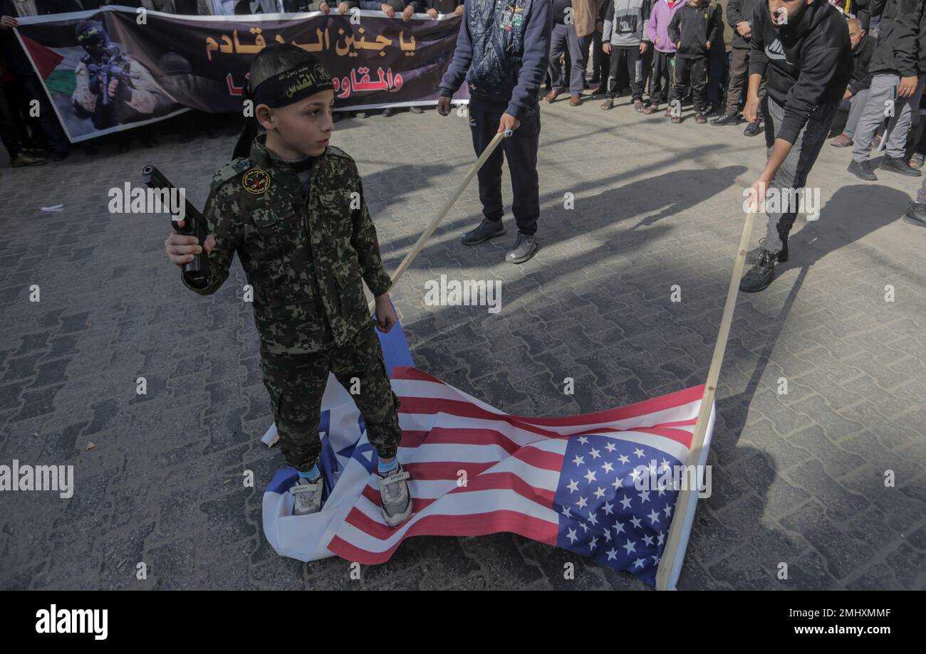January 27, 2023, Gaza City, The Gaza Strip, Palestine: A Palestinian ...