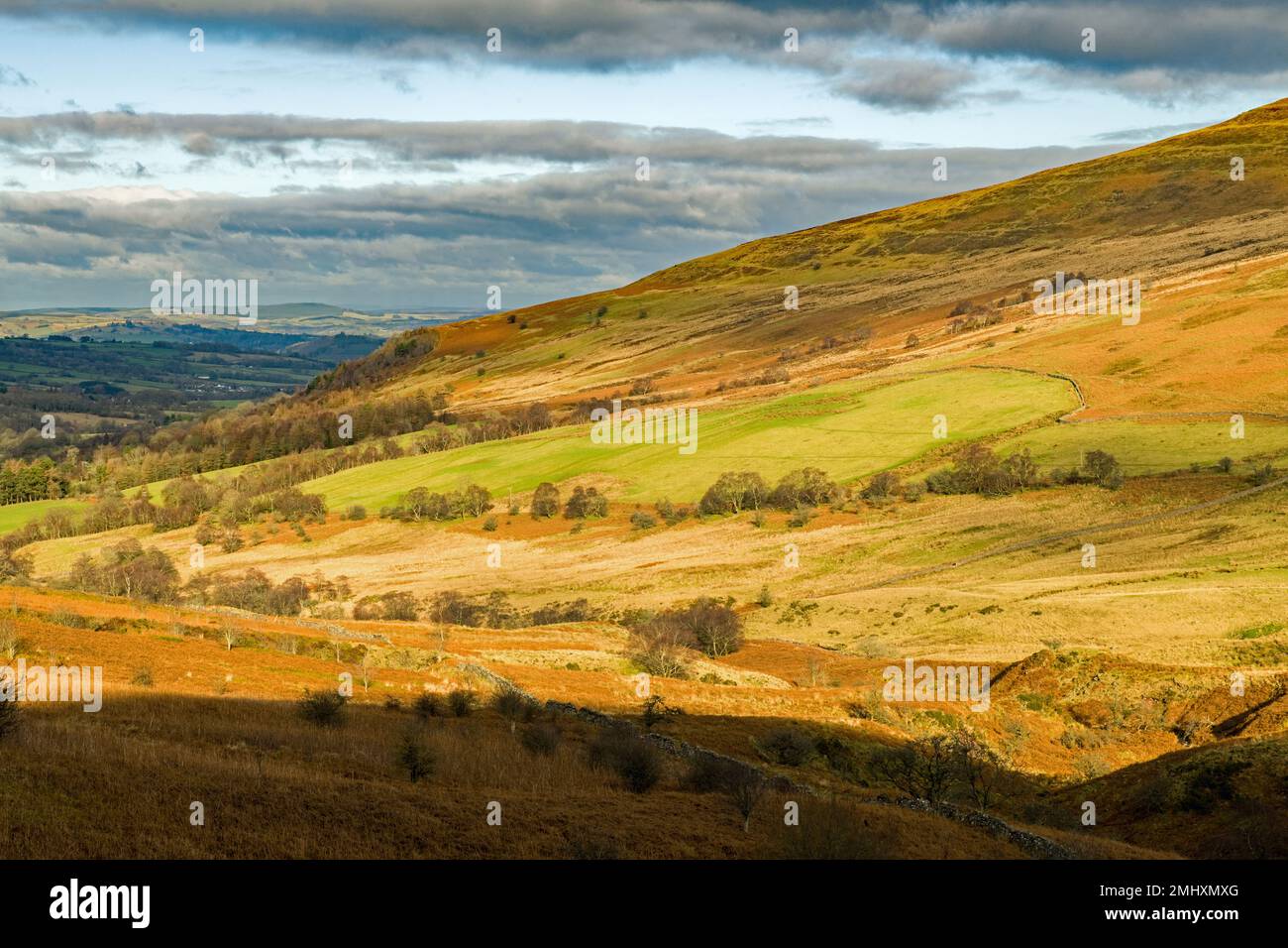 Glyn Tarell Valley running north of Storey Arms on the A470, Brecon ...