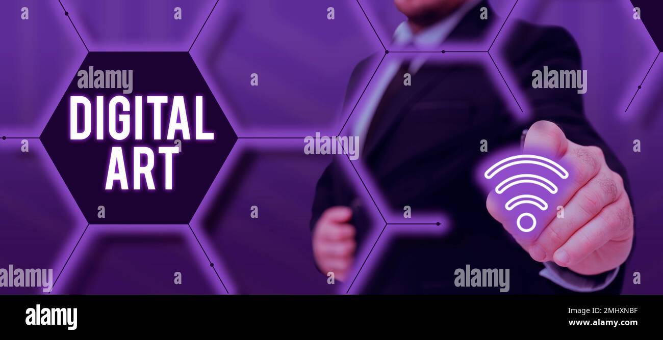 Conceptual display Digital Art. Internet Concept use of skill and ...