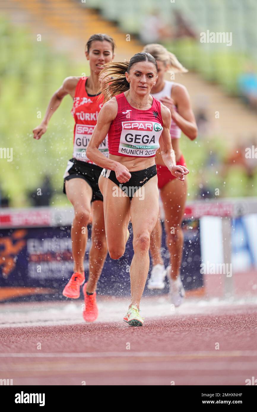 Luiza GEGA participating in the 3000m steeplechase of the European ...