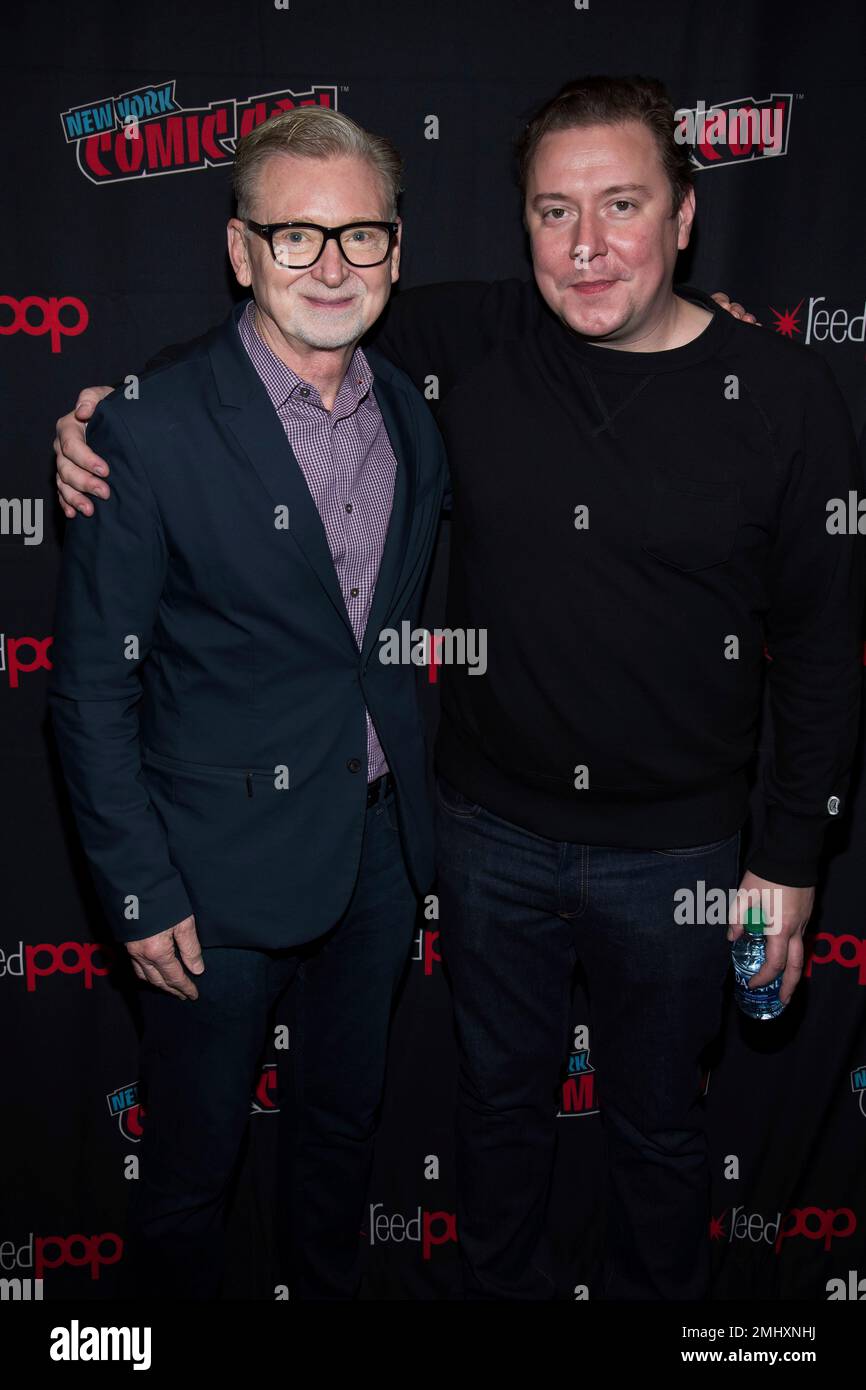 Warren Littlefield, left, and Josh Corbin attend New York Comic Con to ...