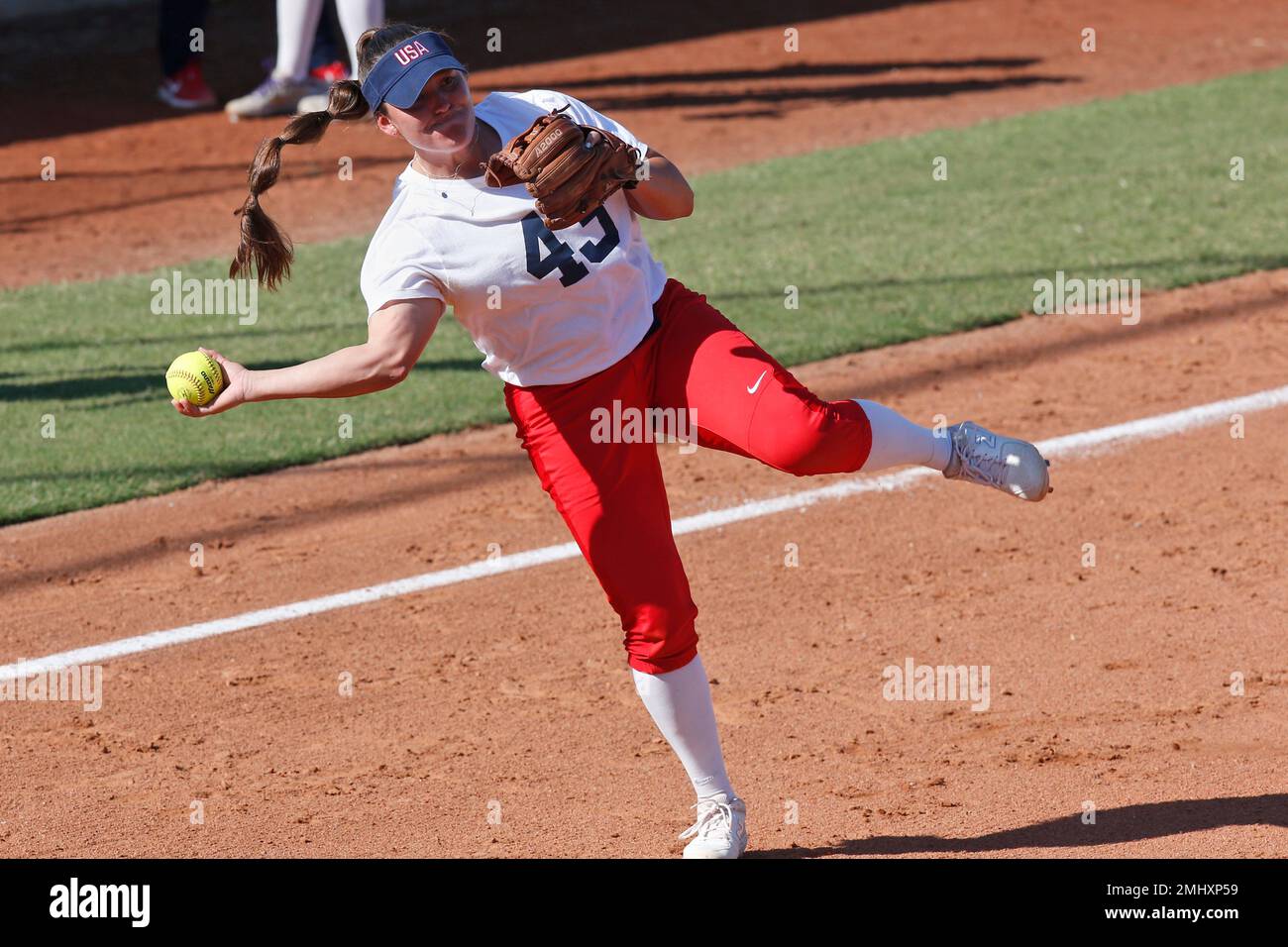 Infielder Hannah Flippen during the USA Softball Women's Olympic Team ...