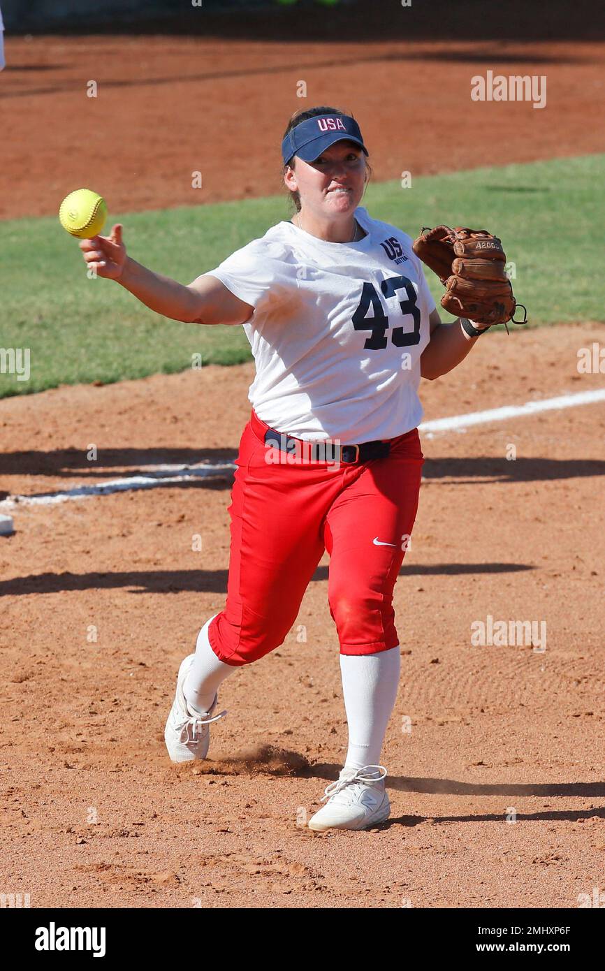 Infielder Hannah Flippen during the USA Softball Women's Olympic Team ...