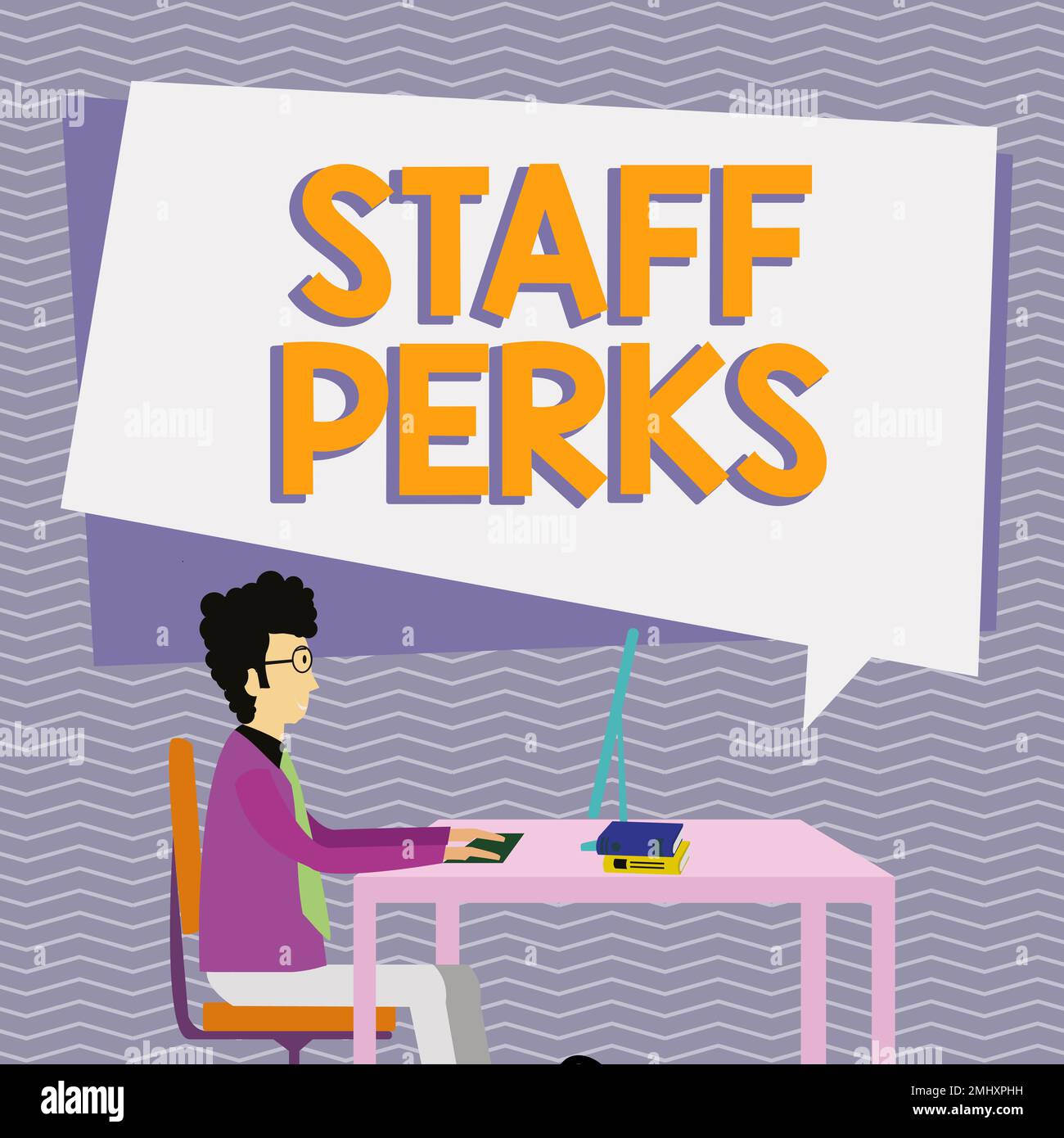 Sign displaying Staff Perks. Word for Workers Benefits Bonuses ...