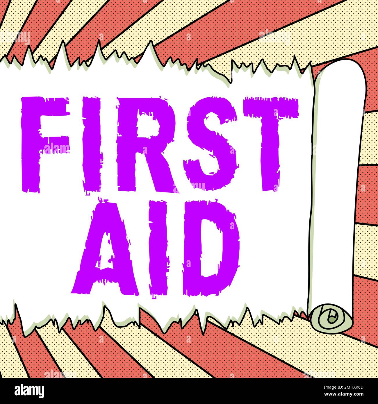 Conceptual display First Aid. Concept meaning Practise of healing small ...