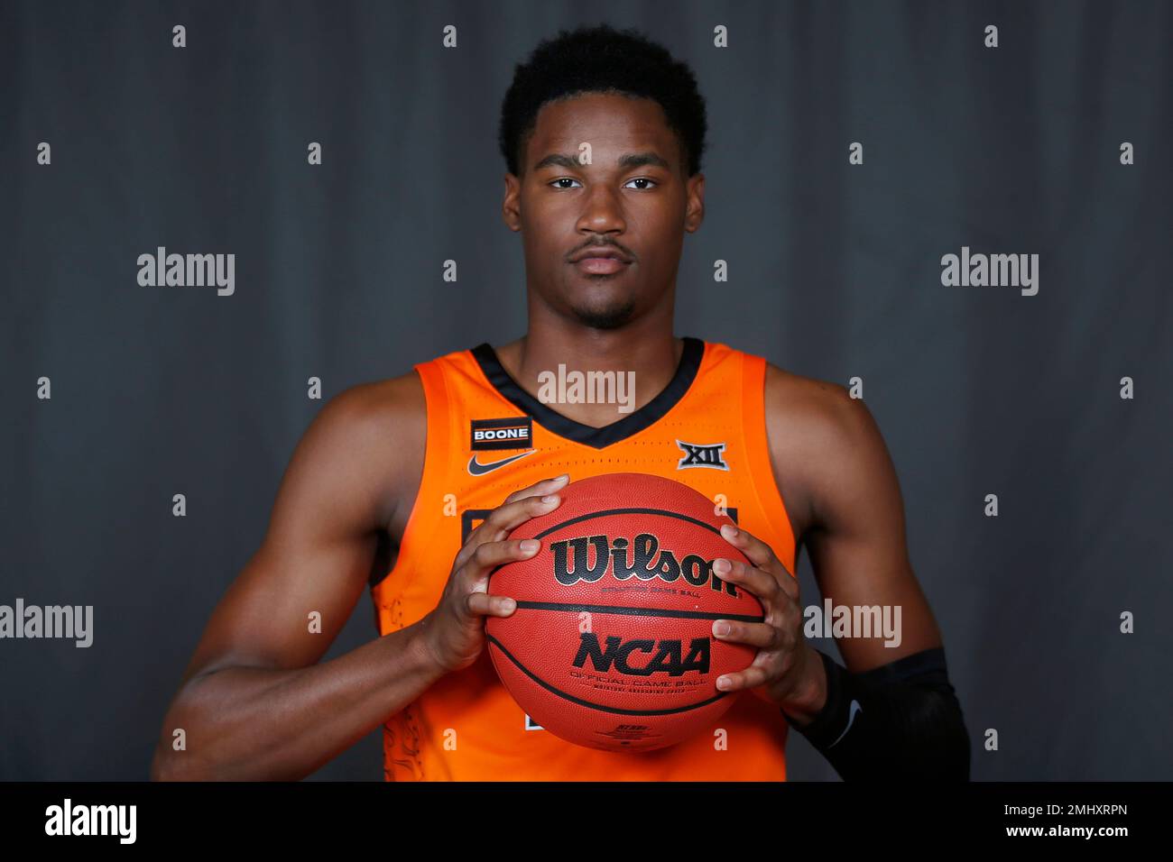 Oklahoma State's Keylan Boone poses for a photo during media day ...