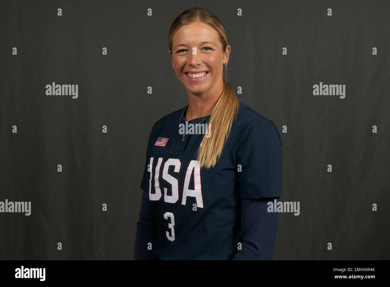 Pitcher Ally Carda poses for a photo during media day at the USA ...