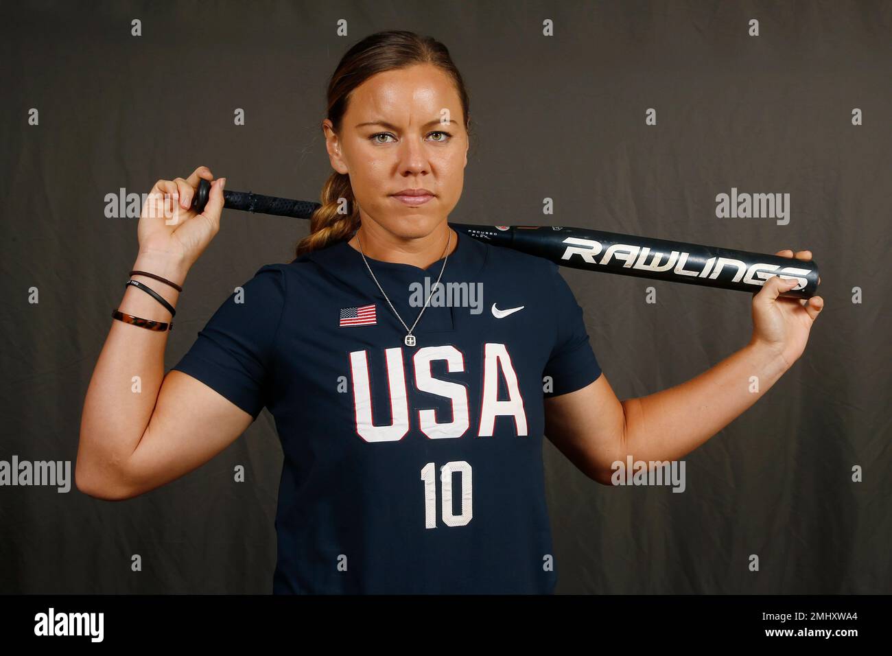 Pitcher Keilani Ricketts poses for a photo during media day at the USA ...