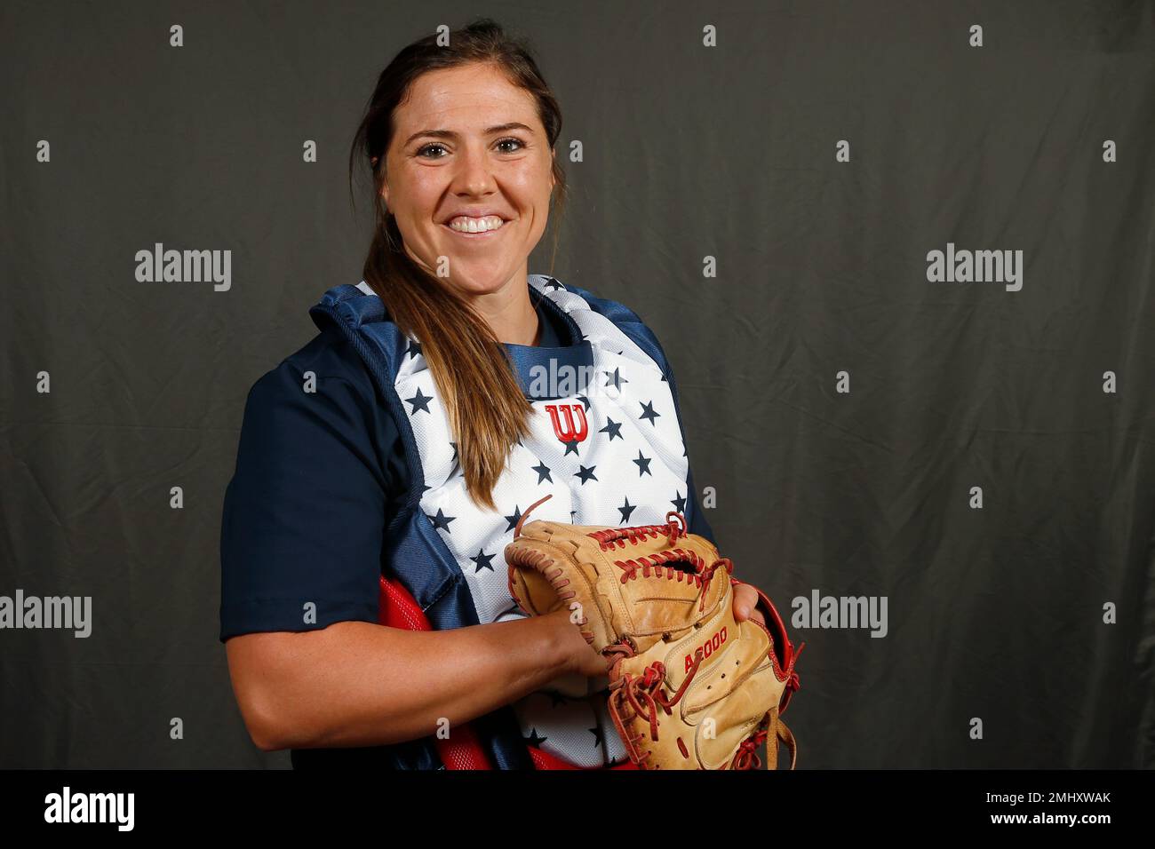 Amanda Chidester poses for a photo during media day at the USA Softball ...