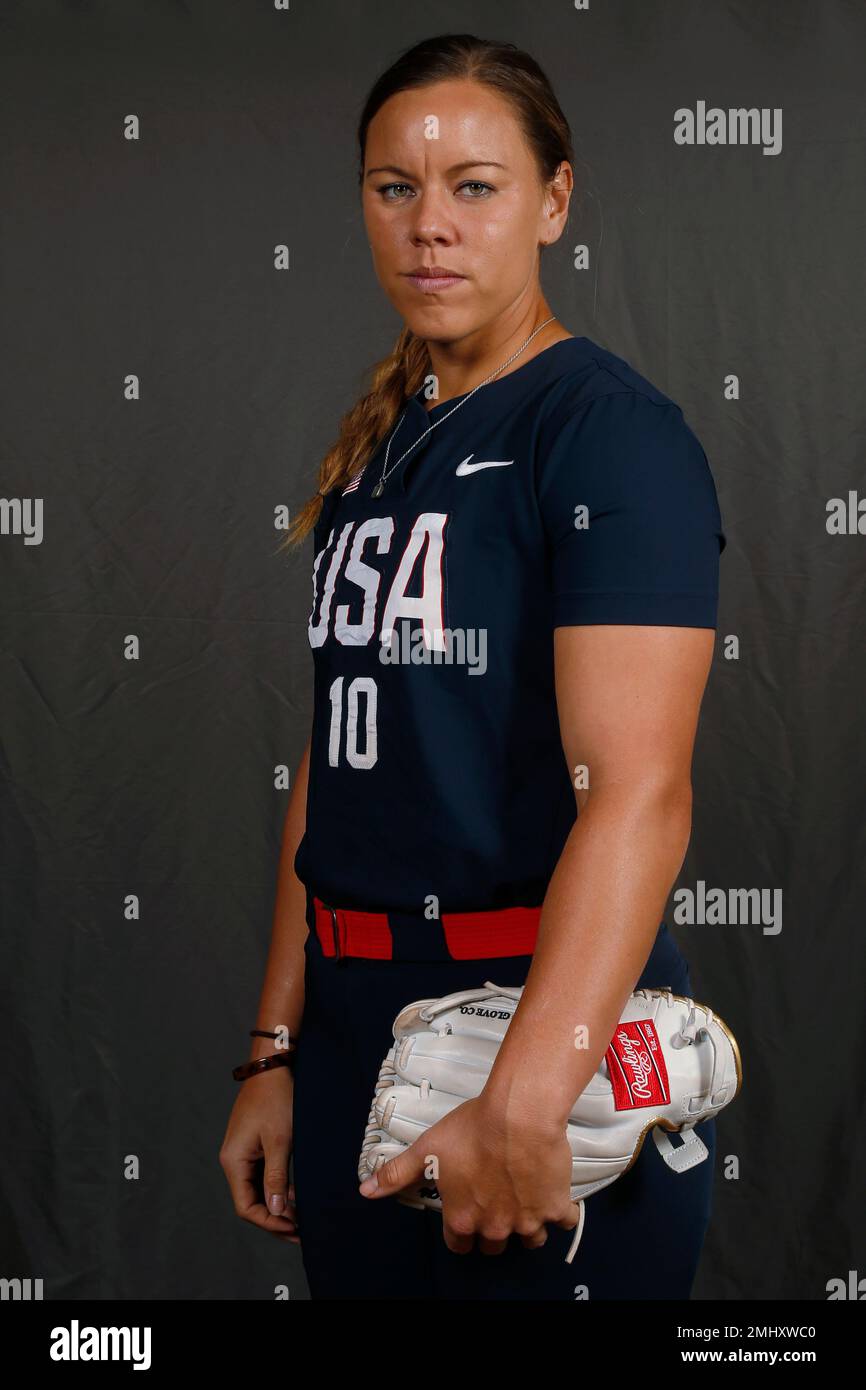 Pitcher Keilani Ricketts poses for a photo during media day at the USA ...