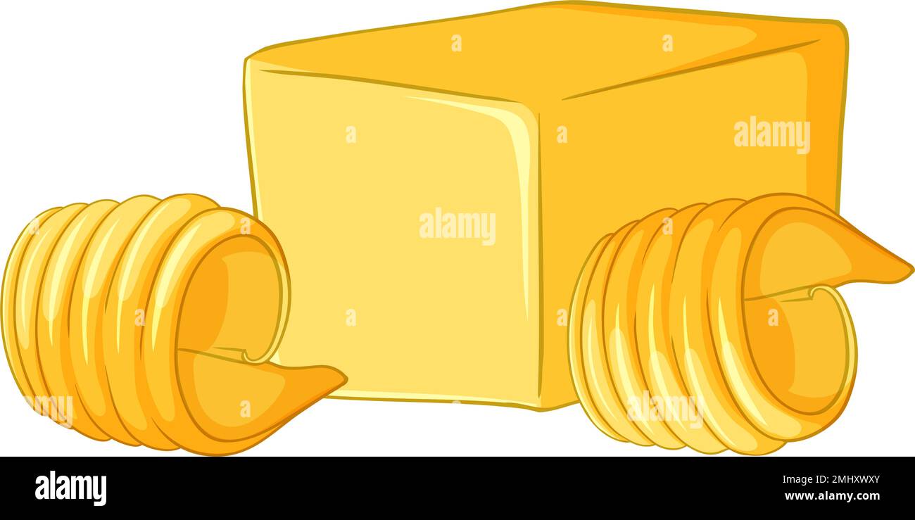 Isolated simple margarine cartoon illustration Stock Vector Image & Art ...