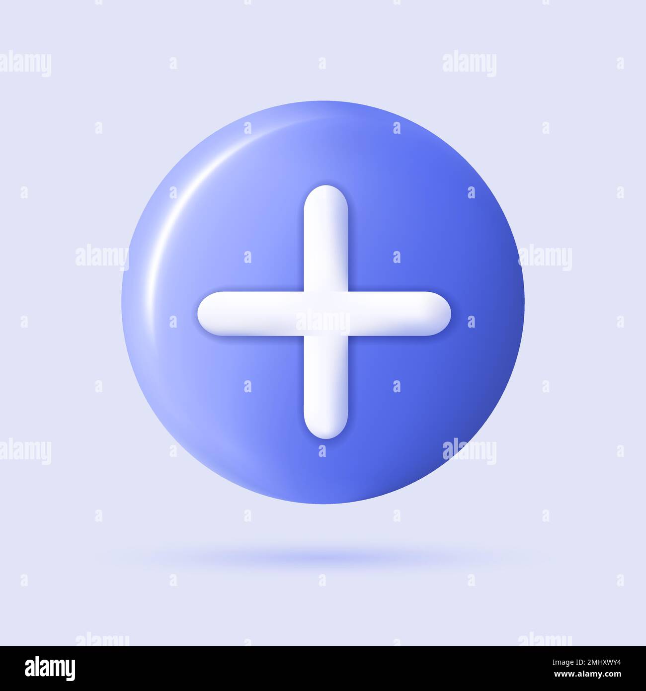 3d medical plus sign icon. First aid. Realistic medical logo ...