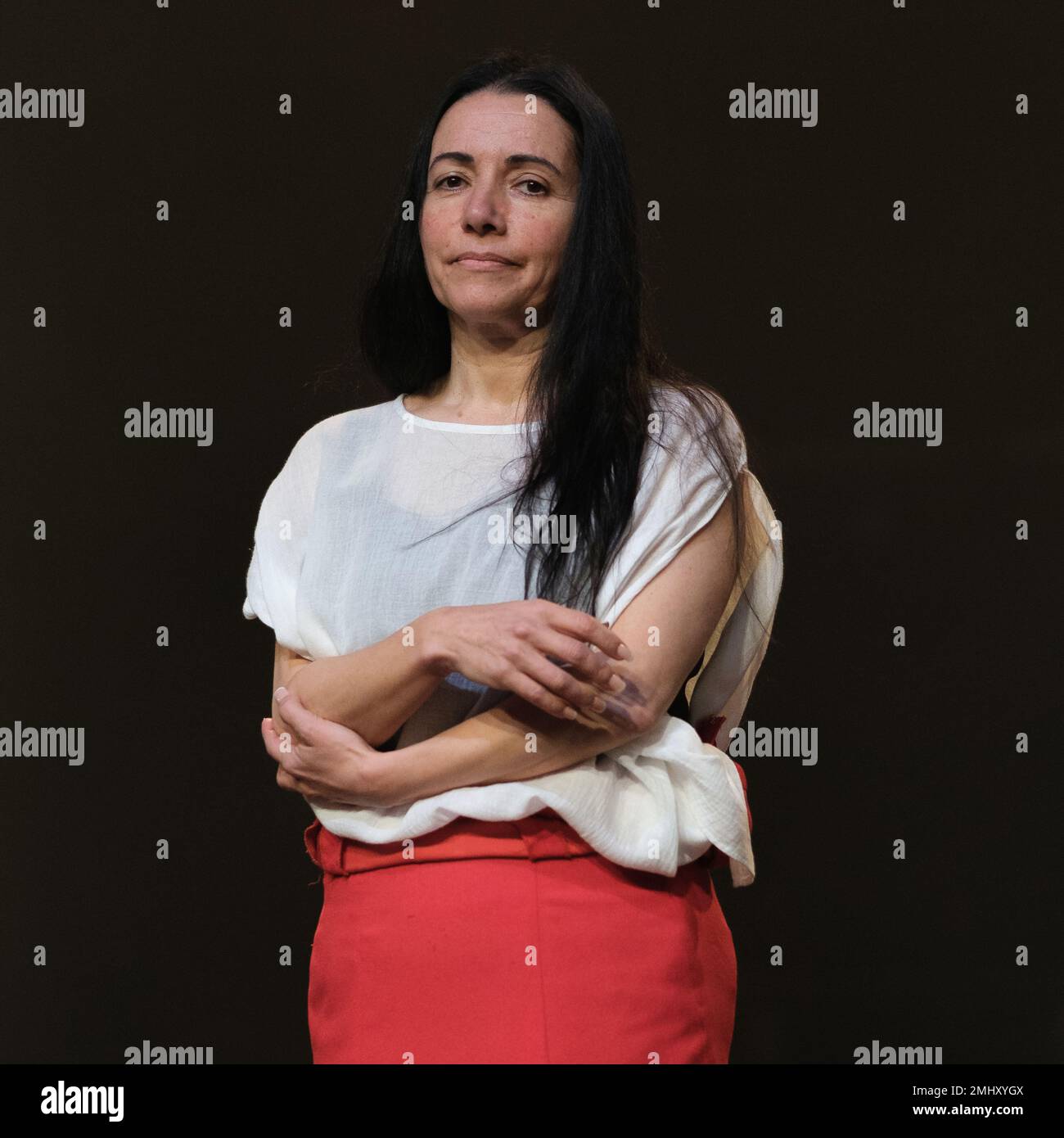 Madrid, Spain. 27th Jan, 2023. Flamenco dancer Eva Yerbabuena performs ...