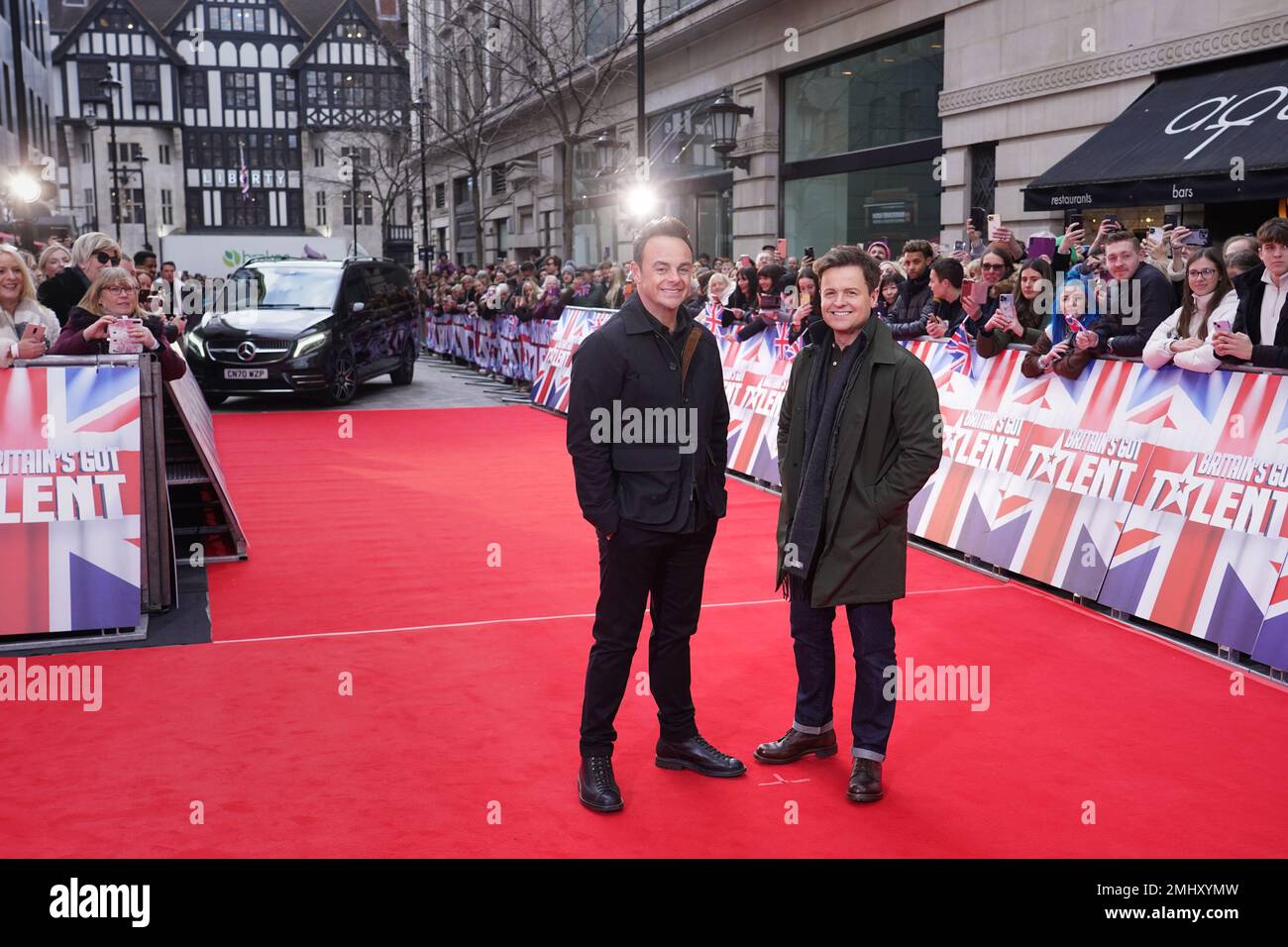 Presenters Anthony McPartlin (left) and Declan Donnelly arrive for ...