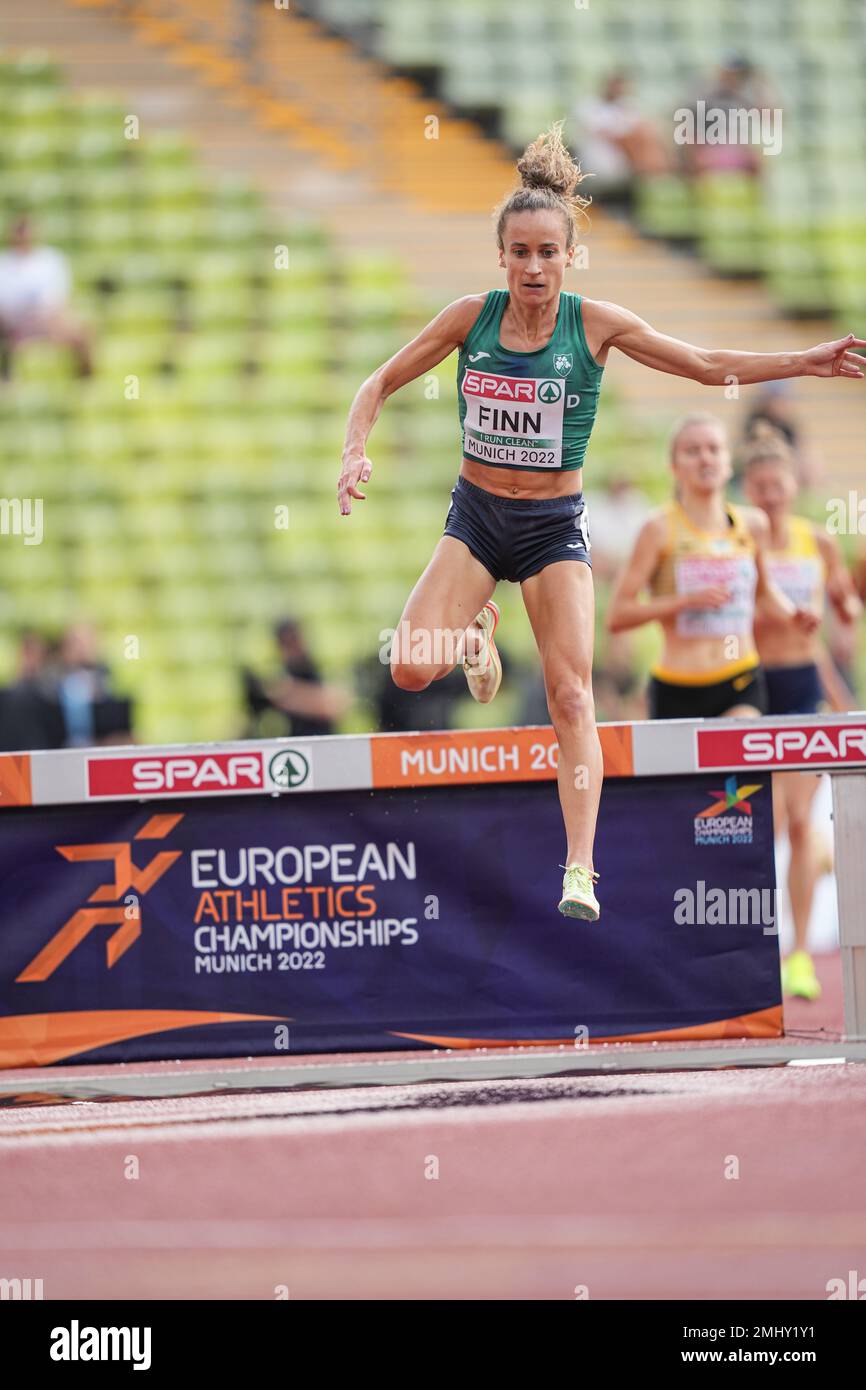 Michelle FINN participating in the 3000m steeplechase of the European Athletics Championships in ...