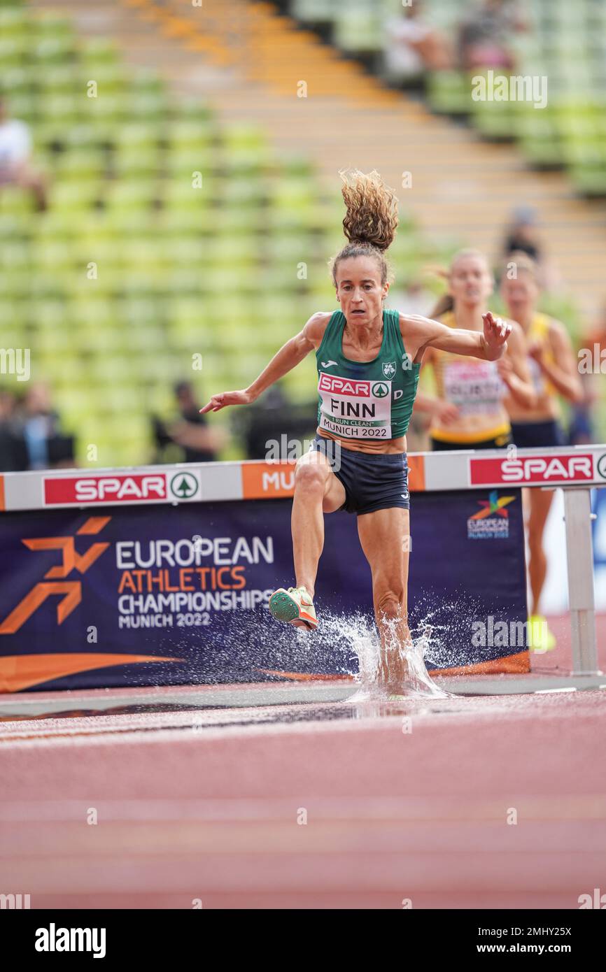 Michelle FINN participating in the 3000m steeplechase of the European ...