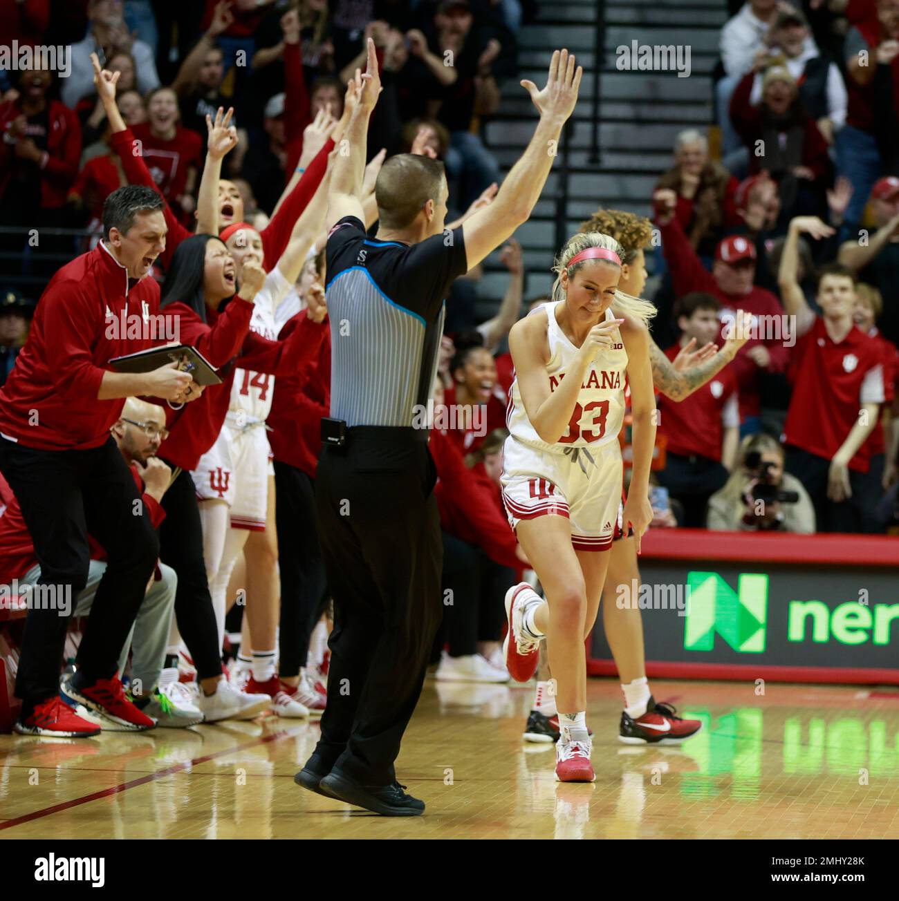 Bloomington, USA. 26th Jan, 2023. Indiana Hoosiers guard Sydney Parrish ...