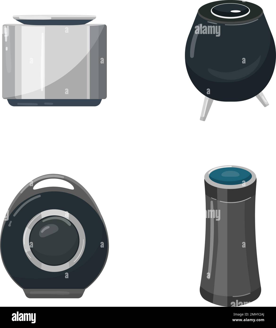 Smart speaker icons set cartoon vector. Home ai Stock Vector Image & Art - Alamy