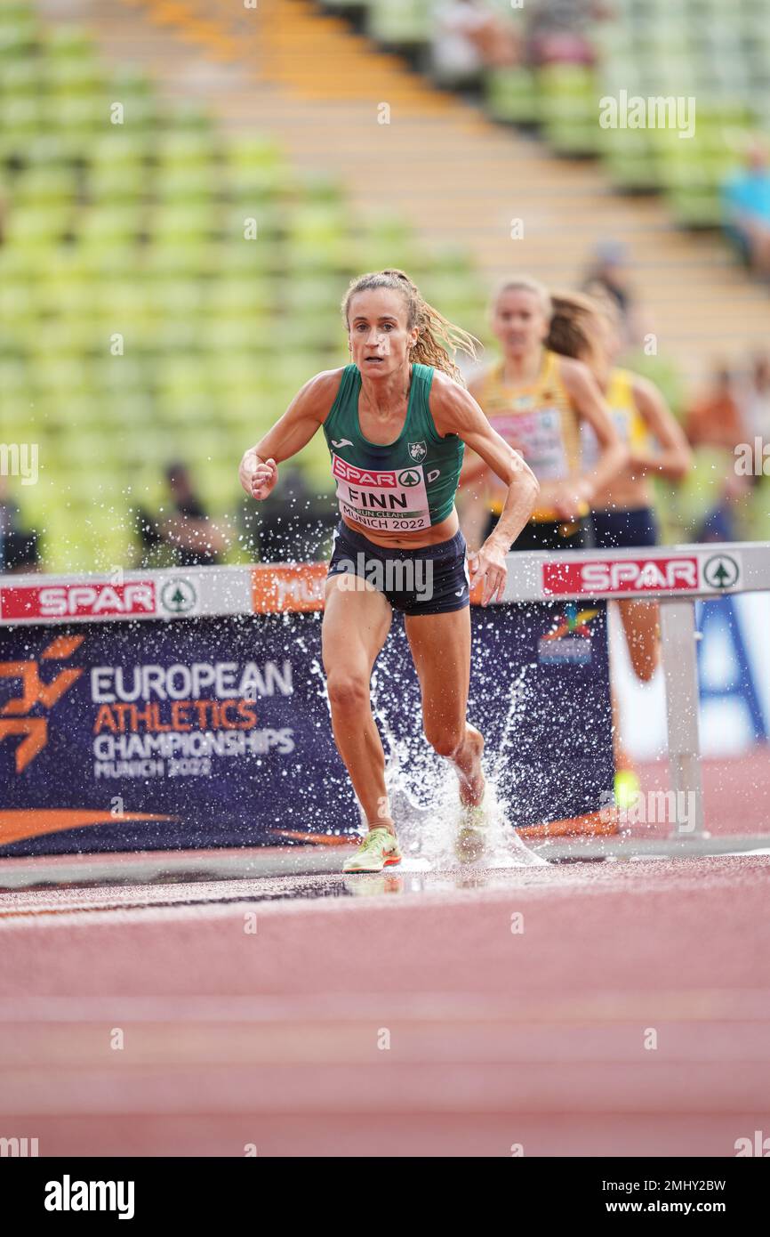 Michelle FINN participating in the 3000m steeplechase of the European ...
