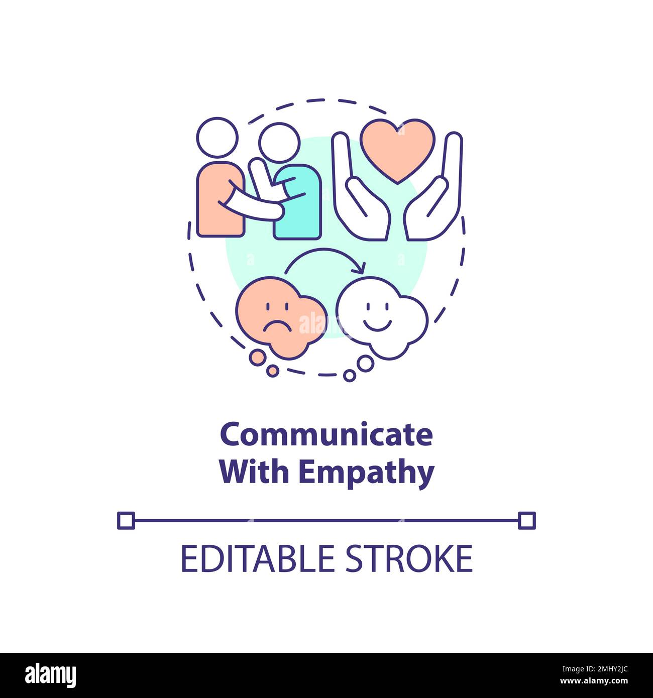 Embrace empathy Stock Vector Images - Alamy