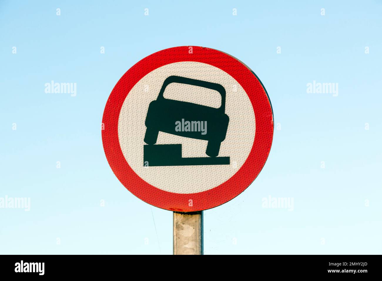 A No Parking on a pavement or verge sign, Scotland, UK, Europe Stock ...