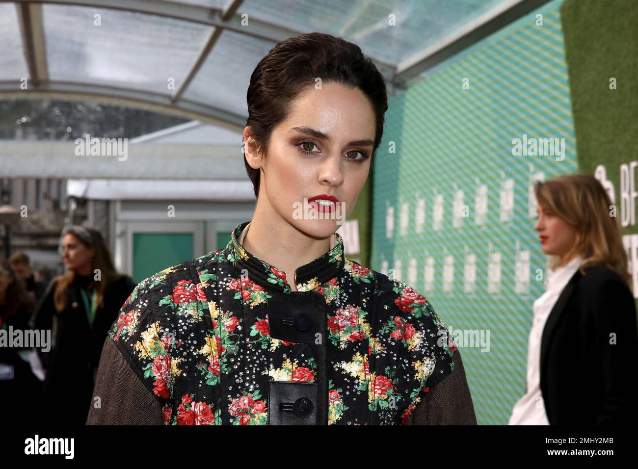 Actress Noemie Merlant poses for photographers on arrival at the ...